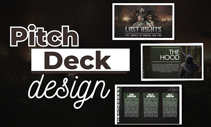 Design firm pitch deck screenplay, pitch deck film series, movie pitch deck by Mishra_56 | Fiverr