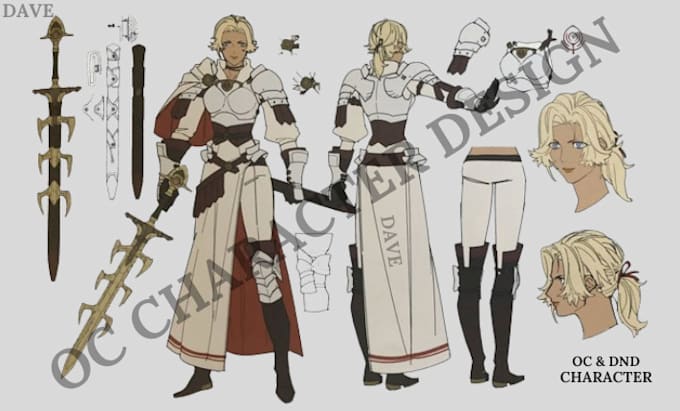 Draw oc, dnd anime character, reference sheet, ref sheet, character ...