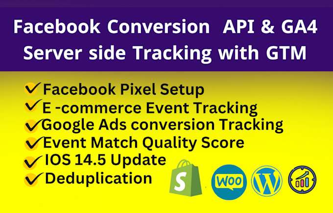 Set up or fix fb conversion api, ga4 server side tracking with gtm by Hanifmarketer | Fiverr