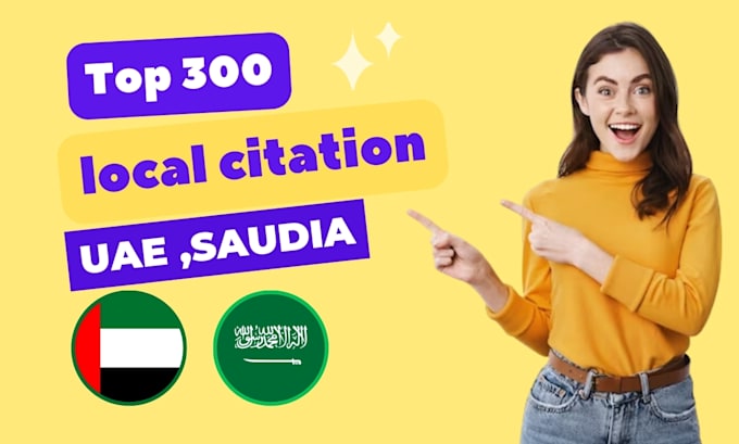 Do 300 high da local citations, business directories for uae, dubai, and saudia by Sajidrabbi ...