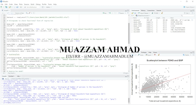 Do econometrics and statistical analysis using r studio by ...
