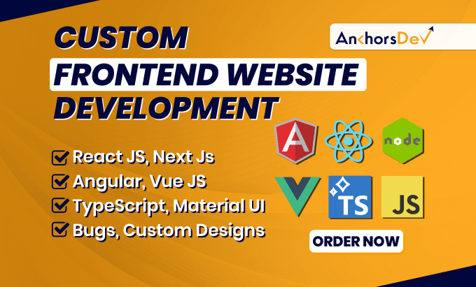 Be Front End Web Developer Html Css React Js Next Js Vue Js Website Development By Anchorsdev