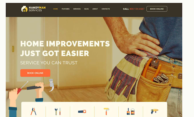 Generate exclusive handyman leads handyman landing page handyman sales ...