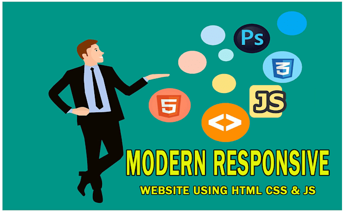 Develop a custom landing page website coding in html css js by ...