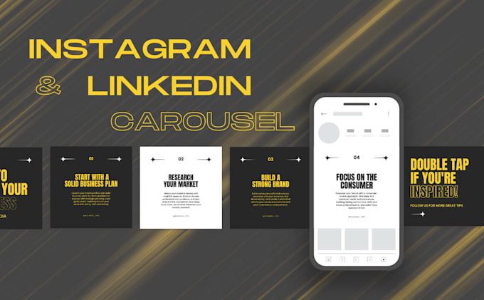 Design amazing and unique instagram, linkedin carousel posts for you by ...