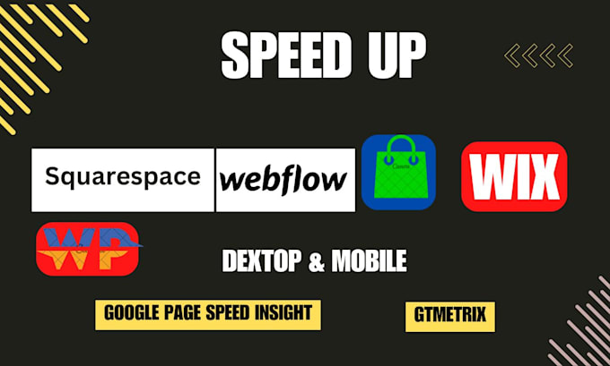 Optimize squarespace webflow shopify wix wordpress speed up by Jogodish_barman | Fiverr