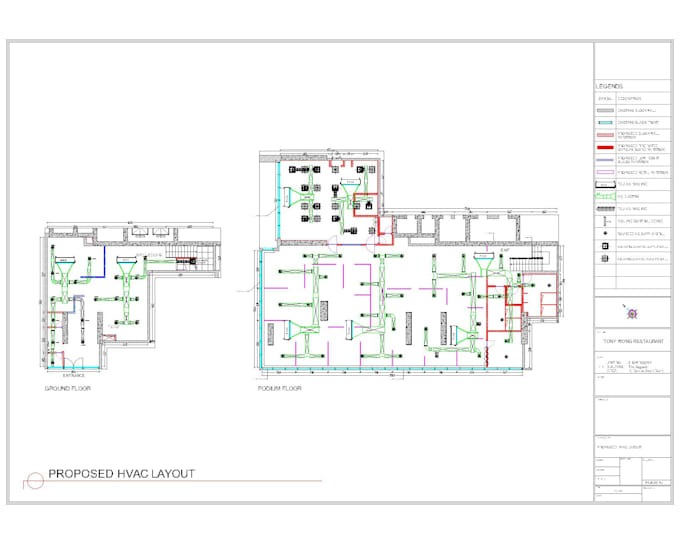 Create mep, hvac, fire fighting, mechanical and electrical drawings by ...