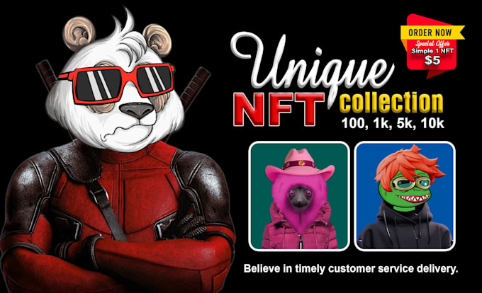 Create unique nft art and pixel art collection for 1k, 5k nft you by Monnayan | Fiverr