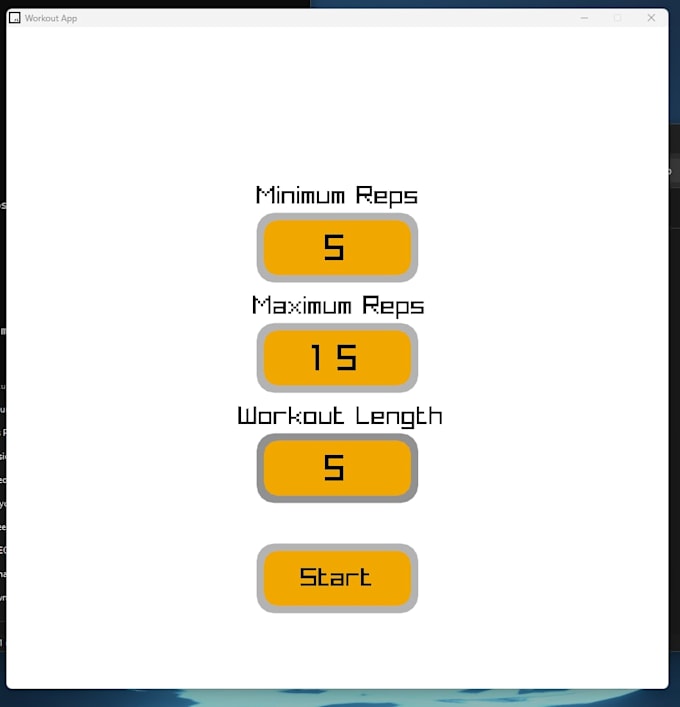 Create you a simple workout app by Dominiktoxic | Fiverr