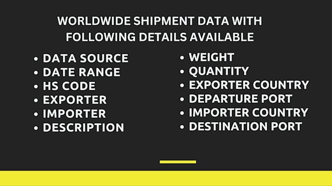 Provide import export shipment data for any product and hs code by ...