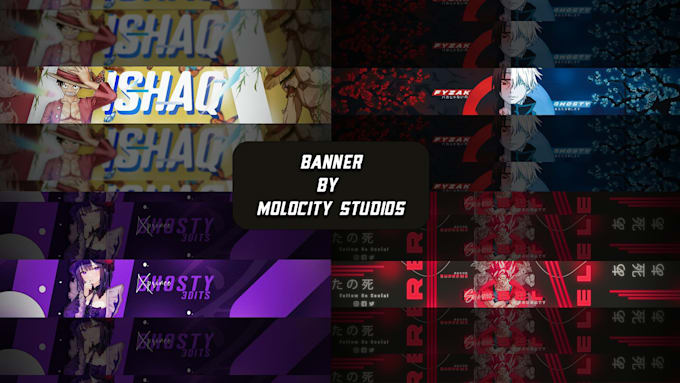 Design a youtube banner, thumbnail, facebook and twitter cover in just 24 hours by Molocity ...