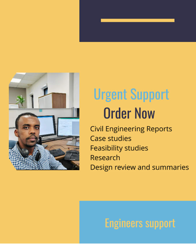 Prepare civil engineering reports proposals feasibility studies, case ...