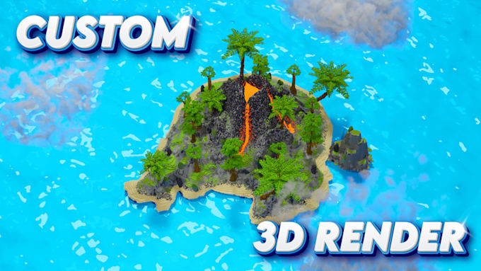 Make a minecraft 3d render by Lele_mennels | Fiverr