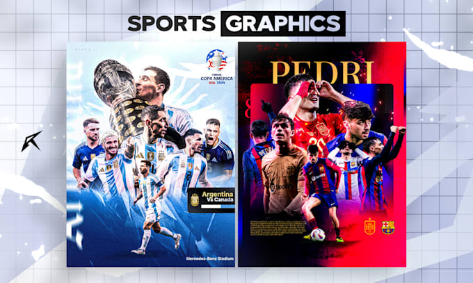 Design professional sports graphics and posters by Rockz_yt | Fiverr