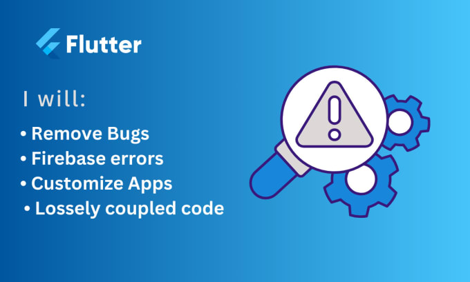 Fix errors, bugs crashes of flutter app by Mrameezapps | Fiverr Fix errors, bugs crashes of flutter app by Mrameezapps | Fiverr