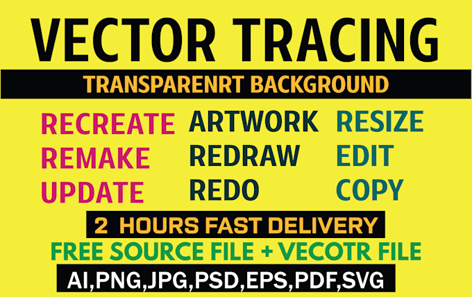 Recreate,remake,update,artwork,redraw,redo,resize,edit,copy logo into vector by Anees_expert ...