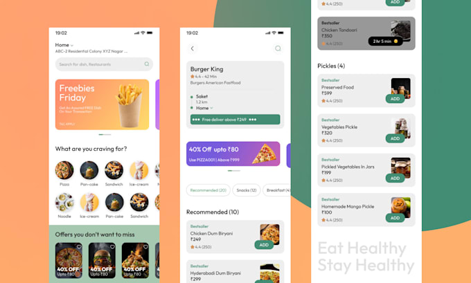 Design ui ux design for mobile app using figma, website ui ux design by Vestigemydreams | Fiverr