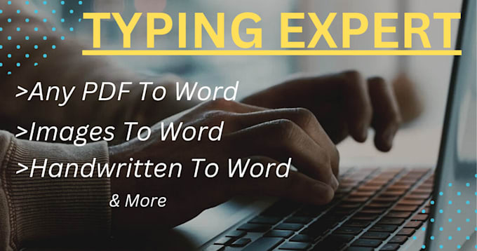 Provide professional typing services, retype any document by Pathu_m ...