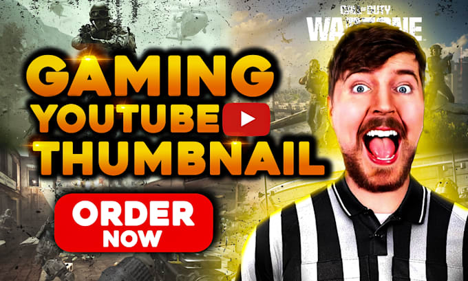 Create gaming youtube thumbnail with fast delivery by Gfxrehman56 | Fiverr