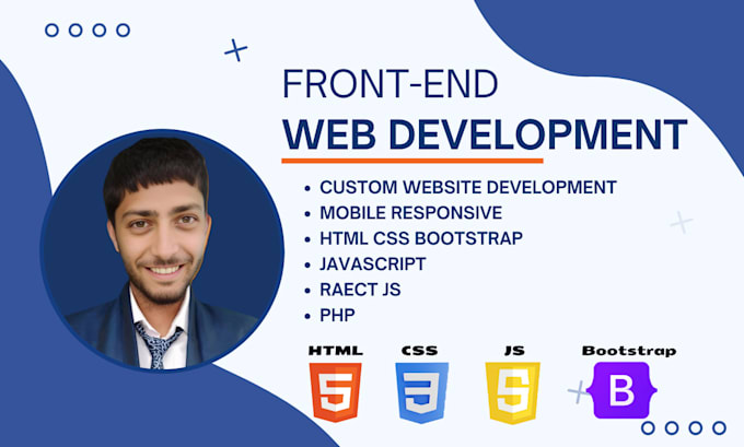 Be Your Front End Web Developer In Html Css Bootstrap And Js By Imranahmeddev Fiverr