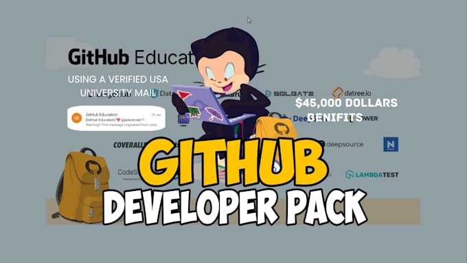 Create github student developer pack account by Ameeralipython1 | Fiverr