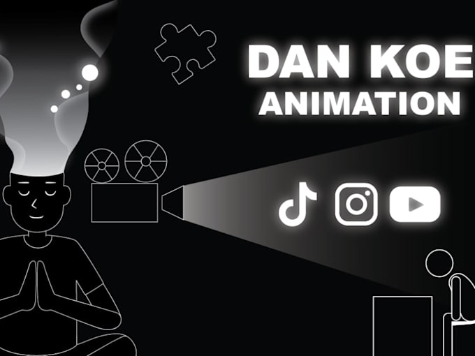 Create animation in a minimalist style dan koe by Ramy_erraji | Fiverr