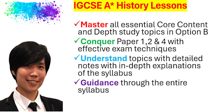 Teach you cie igcse history and excel in exams by Harlequinprince | Fiverr