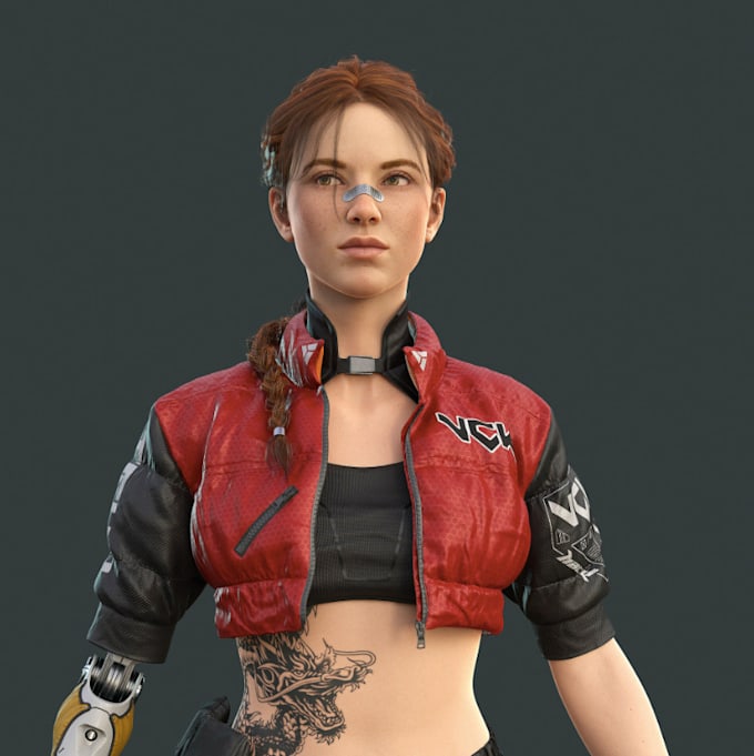 Do realistic 3d game character modeling game art unreal engine ...