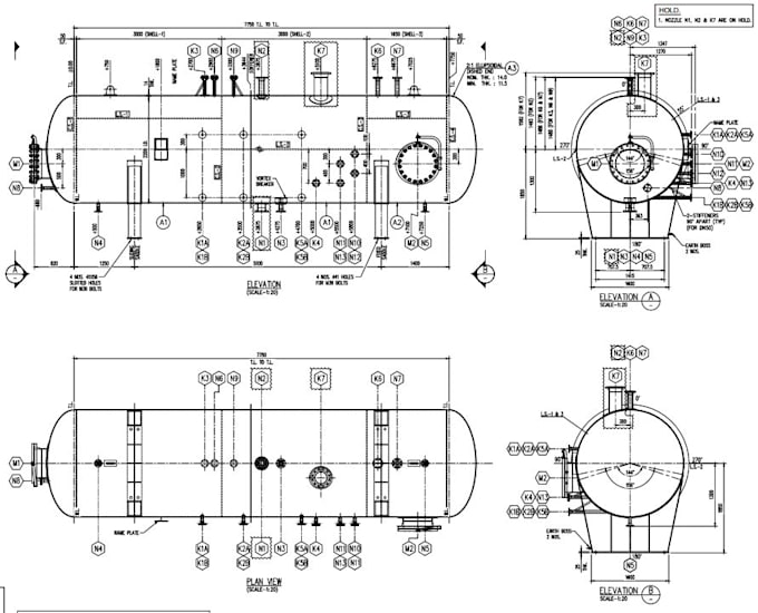 Prepare the fabrications drawings for skids and vessels by Tanvirpiping ...