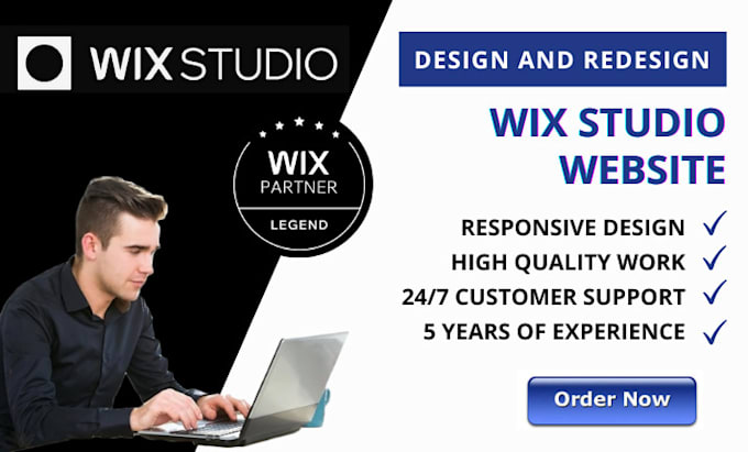 Design a responsive wix website using wix studio by Web_master767 | Fiverr