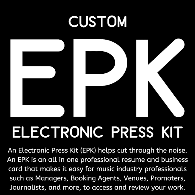 Epks and onesheets for bands and musicians by Hunterb97 | Fiverr