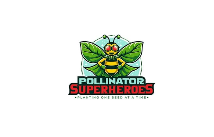 Design pollinator superheroes logo by Andrewl_dicarlo | Fiverr