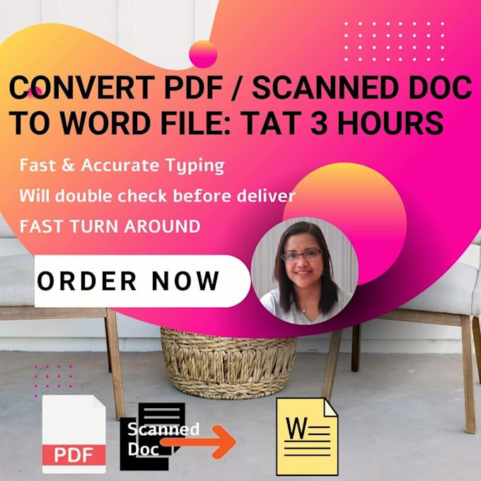 Convert your pdf or scanned document into word quick turnaround 3 hours ...