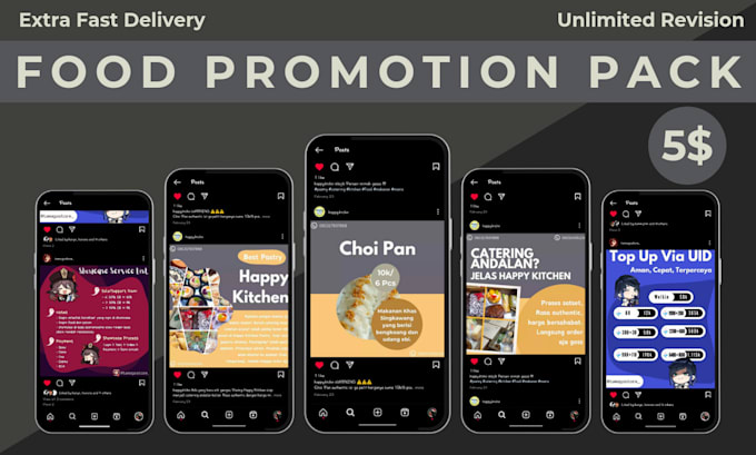 Do food promotion feeds and food price list by Rivesglen | Fiverr