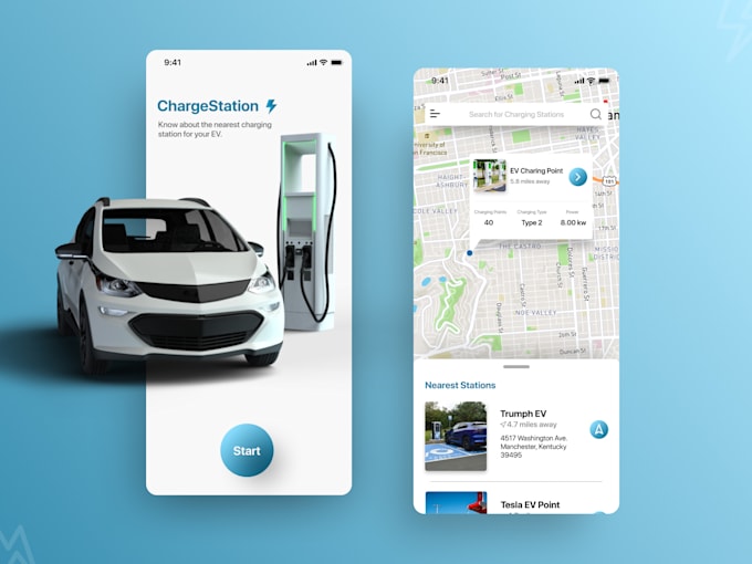 Create ev charging app, ev charging station app, finder app for your ...