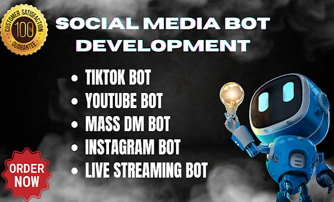 Develop automated tiktok bot, live streaming bot, instagram api bot ... Develop automated tiktok bot, live streaming bot, instagram api bot ...