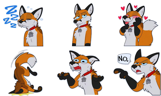 Draw A Custom Furry Telegram Stickers Crypto Discord Stickers Nsfw