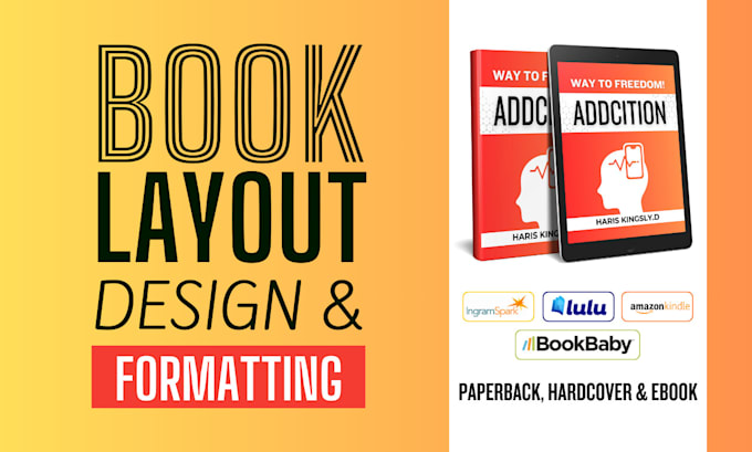 Do book formatting and layout design for amazon kdp paperback and ...