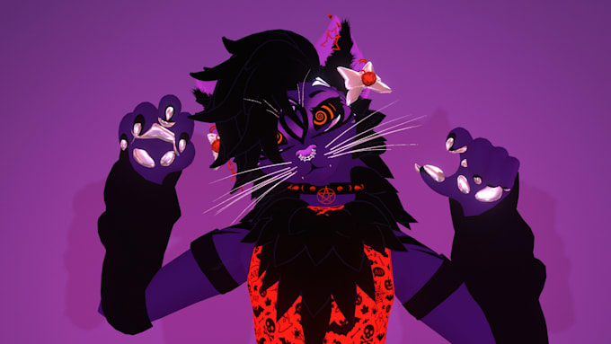 Create custom furry vrchat avatar, 3d furry vrchat avatar by Dave_thony001 | Fiverr