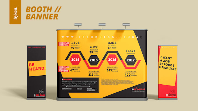 Design banner, booth backdrop for your event by Bernadetakenny | Fiverr