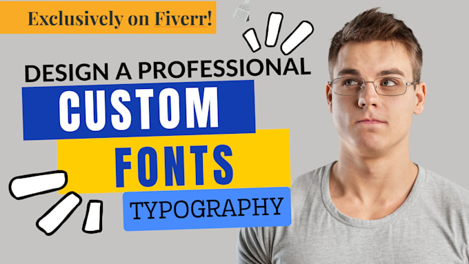 Create custom font design and typography design typeface by Sherz_services | Fiverr