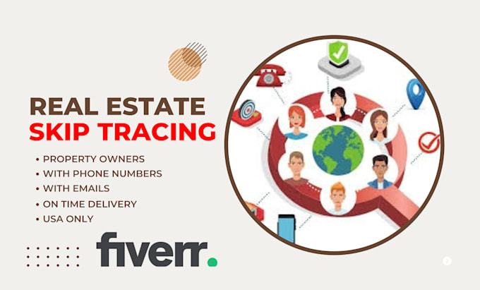 Provide real estate skip tracing service usa by Techsavantpro | Fiverr