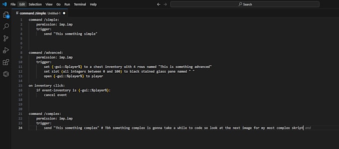 Do minecraft skripting for your server by Impales | Fiverr
