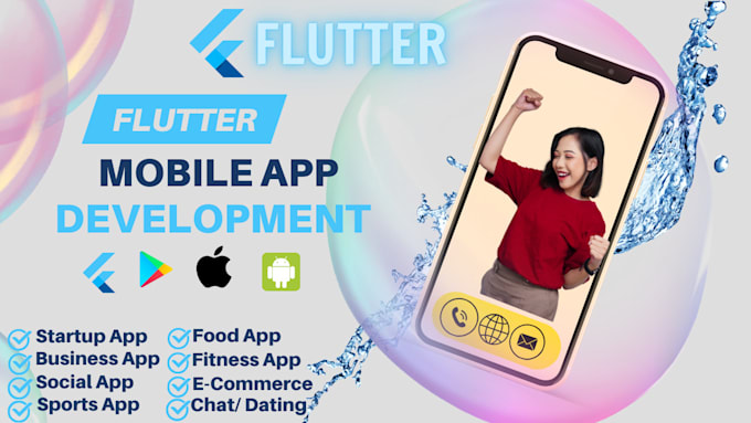 Be Your Mobile App Developer Using Flutter React Native For Android Ios