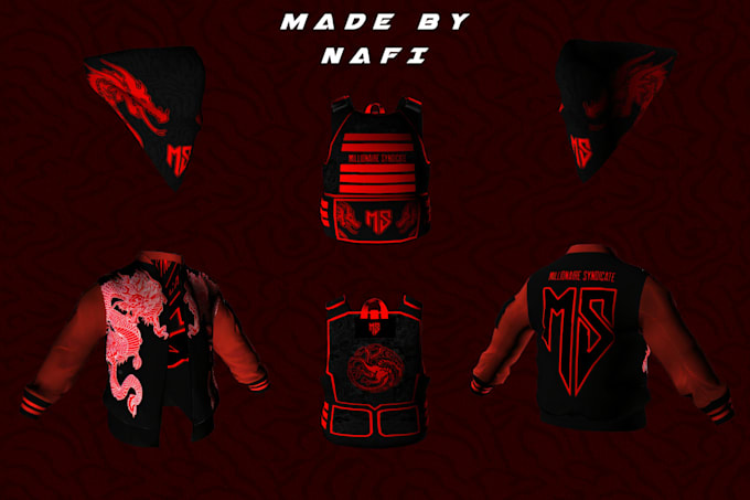 Create gta v fivem custom clothing pack for gangs, orgs, mc by Nafi_aq ...