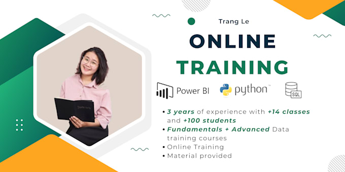 Teach you in data courses in sql, python, and power bi by Letrangg | Fiverr