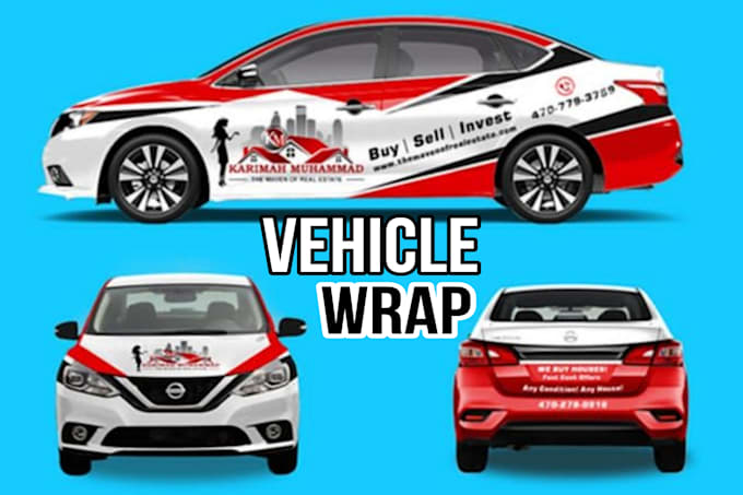 Make awesome car wrap design box truck trailer fivem livery and vehicle ...