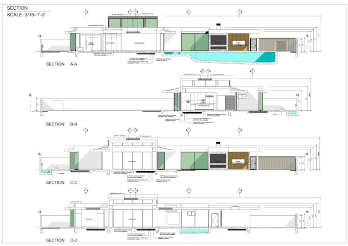 Create and redraw 2d architectural drawings in autocad and revit