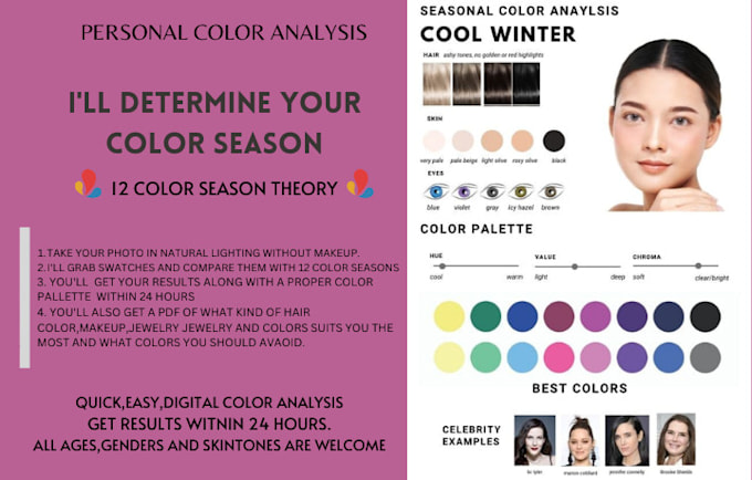 Be your personal color analyst by Kelly_here | Fiverr