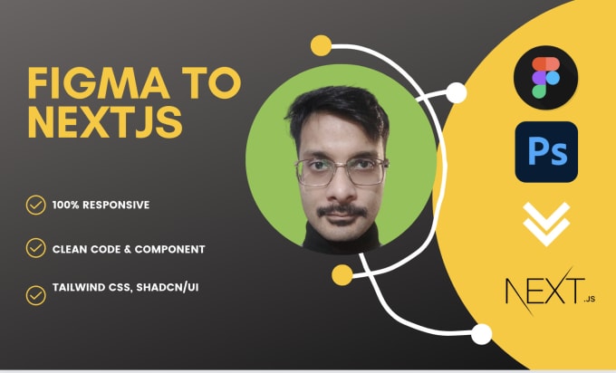 Convert Psd Or Figma To Next Or React Js Using Tailwind Css By Shahzaibdev Fiverr